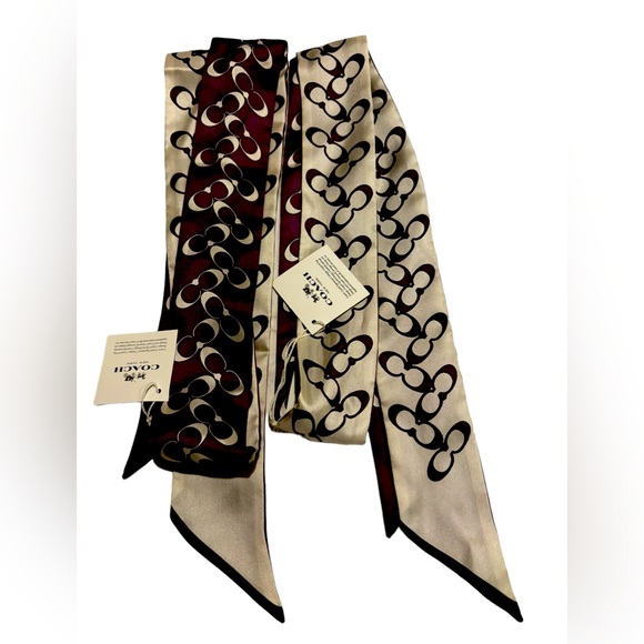 Coach | Other | Nwt Coach Scarf Set Of Two Twilly Silk Scarfs | Poshmark
